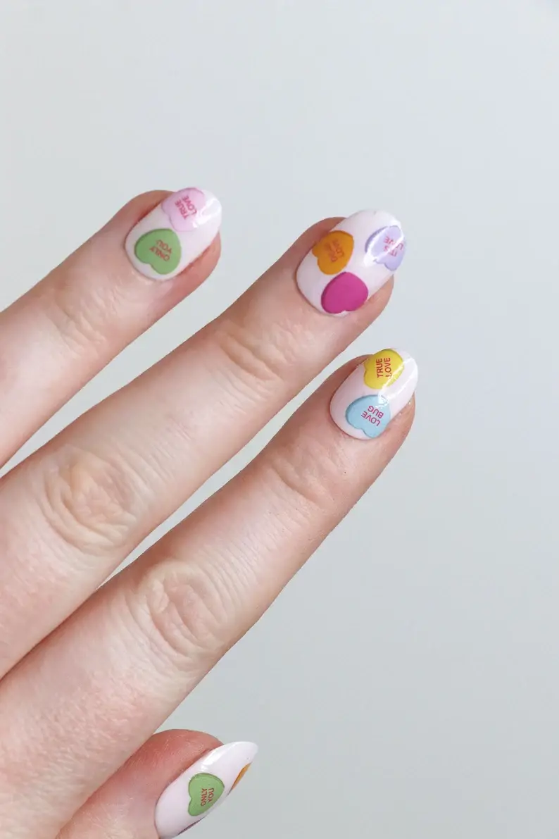 35 Beautiful Heart Nail Designs To Spread Your Love - Women Lifestyle